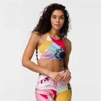 China Workout  Ladies Sports Outfit Breathable Polyester Material Sleeveless for sale