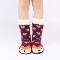 China 2021 Lovely adults chunky coral Christmas Slipper Socks Cozy Warm home Floor Socks winter socks for women for sale
