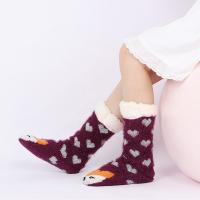 China 2021 Lovely adults chunky coral Christmas Slipper Socks Cozy Warm home Floor Socks winter socks for women for sale