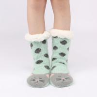 China 2021 Lovely adults chunky coral Christmas Slipper Socks Cozy Warm home Floor Socks winter socks for women for sale