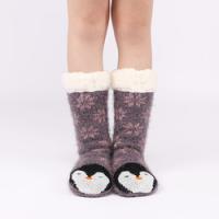 China 2021 Lovely adults chunky coral Christmas Slipper Socks Cozy Warm home Floor Socks winter socks for women for sale