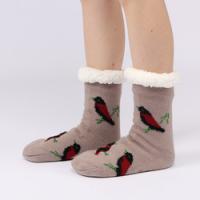China Wholesale women house Indoor Cozy faux fur Non Slip slipper socks Winter home Floor Fuzzy Christmas Socks sherpa socks for sale