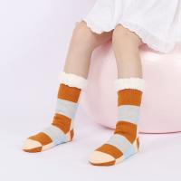 China New design in the winter of 2021 college style grid stockings ins street trend medium length slipper socks ladies thick socks for sale