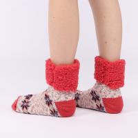 China Wholesale new women house Indoor Cozy Non Slip slipper socks Winter home Floor sock Ankle widened Socks for sale
