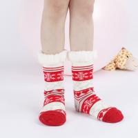 China female new design non-slip socks mid-length knitted socks with cute animal and heart pattern non skid fashion socks for sale