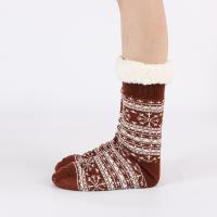 China hot sales women winter warm socks with lots of colors antiskid socks mid-length knitted thick socks for sale