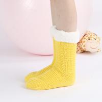China female new mid-length non-slip socks polyester fluffy socks solid color socks with fine good workmanship for sale