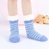 China hot sales women anti-slip socks knitted socks with fashion pattern winter thick casual socks for sale