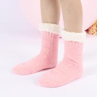 China hot sales Winter Fur  Knit Anti Slip Grippers Slipper Sock Ladies House solid color floor sock Carpet Socks for sale