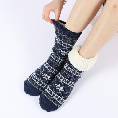 China new design Home Slippers socks Keep Warm Floor Socks Antiskid Winter Room high quality Christmas Gift home shoes for sale