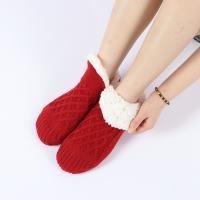 China new arrival adult warm soft thick house shoes cosy home sleep floor fuzzy slipper women winter fluffy socks for sale