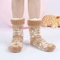 China new design ladies house Indoor Slipper Socks Women Christmas Fuzzy Cute Fluffy Socks solid color soft floor shoes for sale