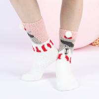 China hot sales ladies Soft Comfortable Sock Women Cute cartoon animal Warm Winter Floor Sleeping Fuzzy Socks For Girl for sale
