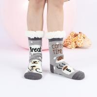 China Women Winter Christmas Warm Comfortable Sherpa Lined Cozy Thermal Fuzzy Slipper Fluflly slipper Socks for sale