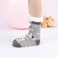 China Women Winter Christmas Warm Comfortable Sherpa Lined Cozy Thermal Fuzzy Slipper Fluflly slipper Socks for sale