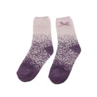 China 6 colors cute bow-knot knitted winter thick warm women slipper socks china sock wholesale for sale
