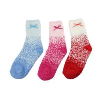 China 6 colors cute bow-knot knitted winter thick warm women slipper socks china sock wholesale for sale