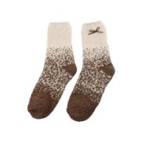 China 6 colors cute bow-knot knitted winter thick warm women slipper socks china sock wholesale for sale