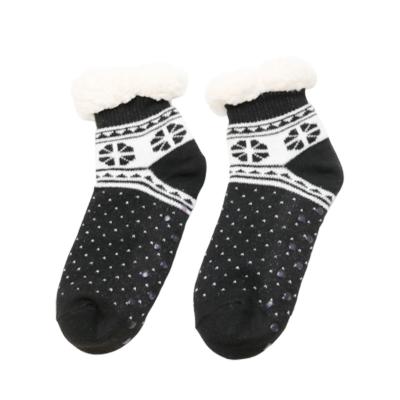 China thermal fuzzy socks for women ladies adults Christmas warm knit floor slipper socks ankle socks for sale