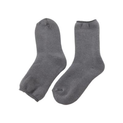 China gray classic women warm  winter knit indoor slipper socks comfortable home socks for sale
