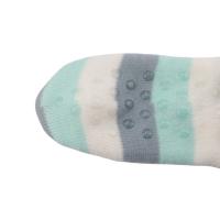China Breathable Fresh Strip Warm Socks Faux Fur Winter Women  Anti Slip for sale