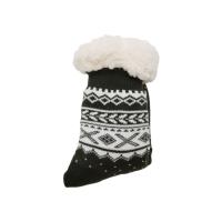 China Snowflake Knit Women Thick Sherpa Fleece Lined Thermal Fuzzy  Home Socks for sale