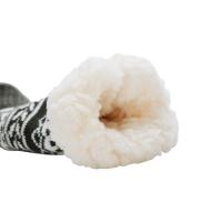 China Snowflake Knit Women Thick Sherpa Fleece Lined Thermal Fuzzy  Home Socks for sale