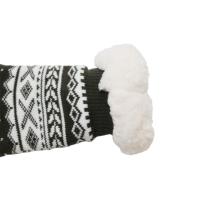 China Snowflake Knit Women Thick Sherpa Fleece Lined Thermal Fuzzy  Home Socks for sale