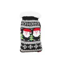 China Microfiber Polyester Ladies Slipper Socks Santa Claus Fluffy Fuzzy for sale