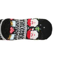 China Microfiber Polyester Ladies Slipper Socks Santa Claus Fluffy Fuzzy for sale