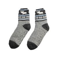 China Non Slip  Ladies Slipper Socks Reindeer Fleece Warm Fuzzy And Soft for sale
