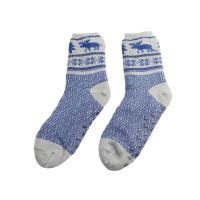 China Non Slip  Ladies Slipper Socks Reindeer Fleece Warm Fuzzy And Soft for sale