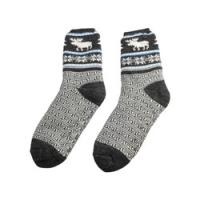 China Non Slip  Ladies Slipper Socks Reindeer Fleece Warm Fuzzy And Soft for sale