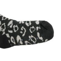 China Customized Leopard Thick Warm Clouds Fabric Slipper Socks  Fuzzy Fleece Dot Women Slipper Socks for sale