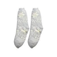 China Fleece Lined Ladies Slipper Socks Thermal Fuzzy Breathable For Winter for sale