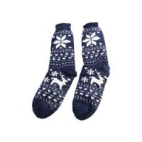 China Fleece Lined Ladies Slipper Socks Thermal Fuzzy Breathable For Winter for sale