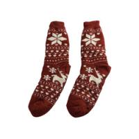 China Fleece Lined Ladies Slipper Socks Thermal Fuzzy Breathable For Winter for sale