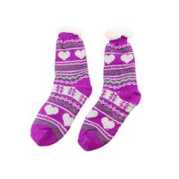 China Thick Warm Knit Fuzzy Fluffy Slipper Socks Home Indoor Sherpa Lining Slipper Socks for sale