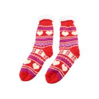 China Thick Warm Knit Fuzzy Fluffy Slipper Socks Home Indoor Sherpa Lining Slipper Socks for sale