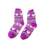 China Thick Warm Knit Fuzzy Fluffy Slipper Socks Home Indoor Sherpa Lining Slipper Socks for sale