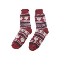 China Thick Warm Knit Fuzzy Fluffy Slipper Socks Home Indoor Sherpa Lining Slipper Socks for sale