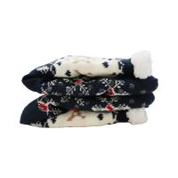 China Winter Fleece Lining Ladies Slipper Socks  Indoor  Fuzzy  Knitted for sale