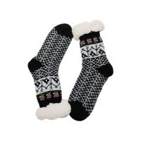 China Women Home Slipper Socks Fuzzy Thick Warm Heavy Fleece Lined Slipper Socks for sale