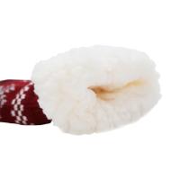 China red Indoor lining knit slipper socks christmas non slip socks women winter socks for sale