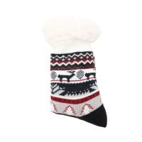 China Fuzzy Slipper Socks Warm Thick Heavy Fleece Lined Fluffy Christmas Stockings Winter Socks Women Snowflake Deer Knit for sale
