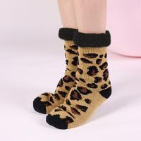 China women Sexy Leopard Print Socks ladies Street style Long Sock girls Cute thick fluffy antiskid slipper Socks for sale