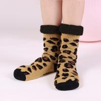 China women Sexy Leopard Print Socks ladies Street style Long Sock girls Cute thick fluffy antiskid slipper Socks for sale