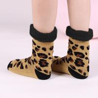 China women Sexy Leopard Print Socks ladies Street style Long Sock girls Cute thick fluffy antiskid slipper Socks for sale