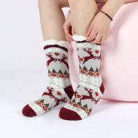 China new arrival ladies comfortable soft fluffy socks sweat absorbed thick antiskid floor socks Warm christmas stocking for sale