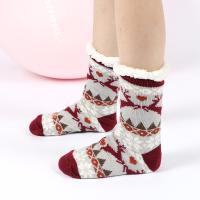 China new arrival ladies comfortable soft fluffy socks sweat absorbed thick antiskid floor socks Warm christmas stocking for sale